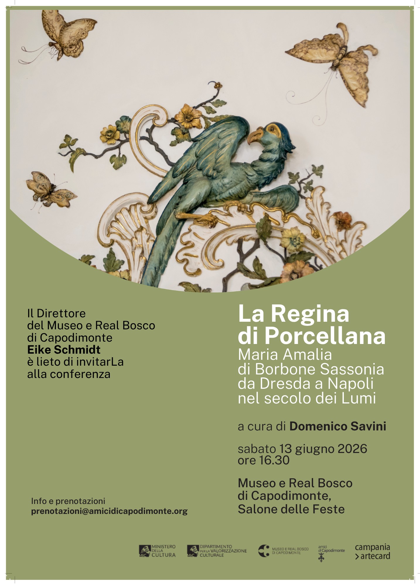 Sabato 13 giugno 2026 La Regina di Porcellana Maria Amalia di Borbone ...